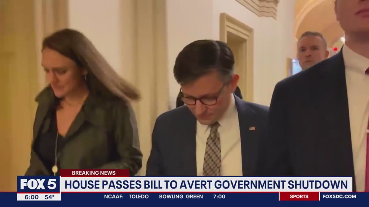 House passes bill to avert government shutdown | FOX 5 DC