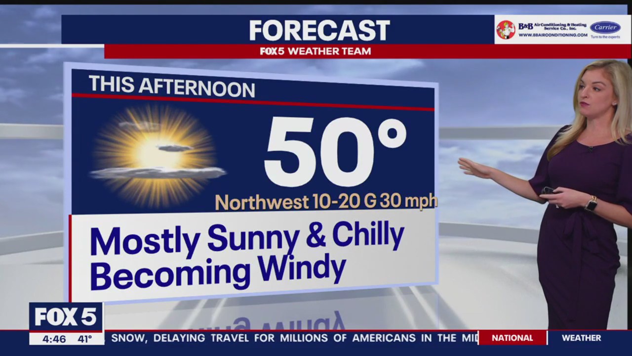 FOX 5 Weather forecast for Monday, November 27 | FOX 5 DC